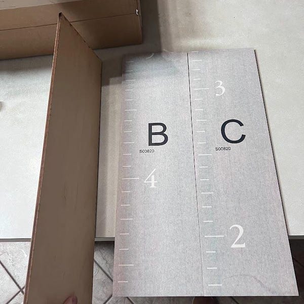 Personalized Wooden Kids Growth Chart - Height Ruler for Boys Girls ...