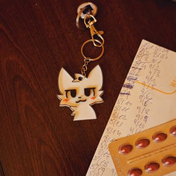 Boykisser Keychain Furry Keyring - Etsy