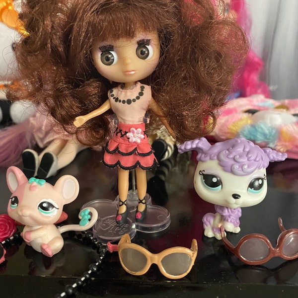 LPS Lilac Husky Puppy 1810 / Authentic Littlest Pet Shop / Collectible ...