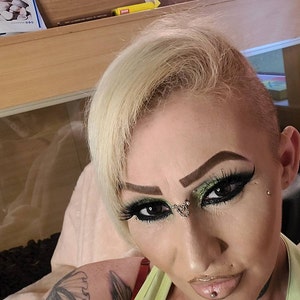 Vertical Labret Piercing Chain Piercing Chain Lip Piercing - Etsy UK