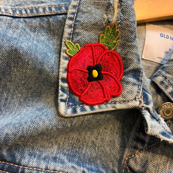 Red Lips Patches, Set of Four Patches for Jeans, Denim Jackets or Bags ...