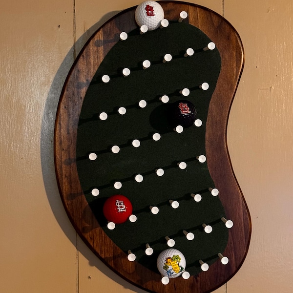 Putting Green Shaped Golf Ball Display - Etsy