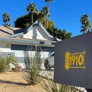 Astro Atomic Diamond DECAL Mailbox Address Numbers Retro Mid | Etsy