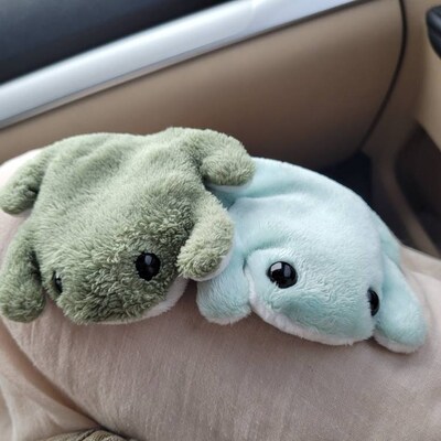 Frog Plush Ready to Ship// Pocket Frog Plushie// Bean Bag Frog// Toad ...