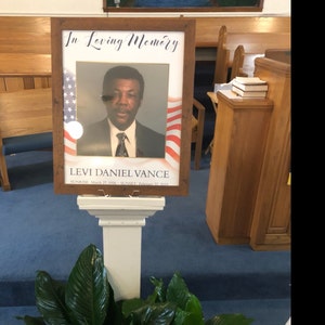 Welcome Sign Celebration of Life Funeral Sign Poster Military American ...