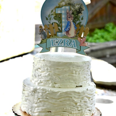 Peter Rabbit Cake Topper, Easter Cake Topper, Bunny Cake Topper, Peter ...