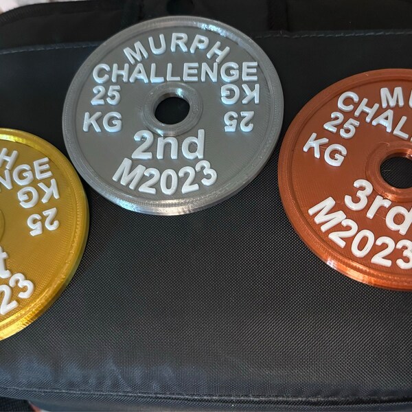 Custom Powerlifting Medals Set of 3 – Gym Competition Awards ...