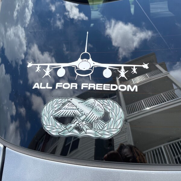 Maintenance Badge Decal (basic USAF) Full Color, MX Badge, MX Badge ...