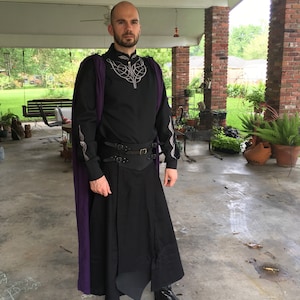 Surcoat for Men Made of Leather Larp Fantasy Medieval - Etsy