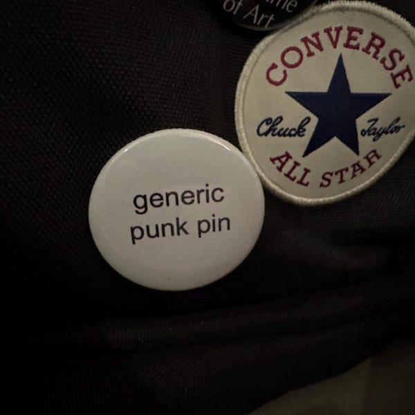 Generic Punk Pin - Pinback Button or Magnet 1 or 1.5 Inch - Great for ...