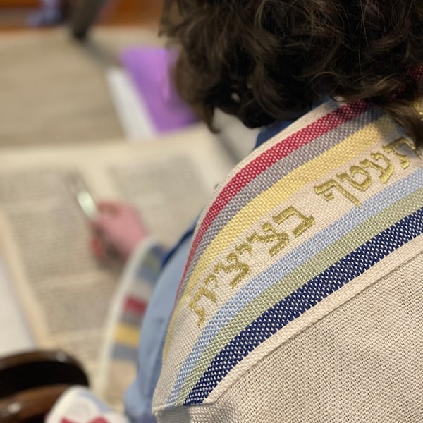 Tallit for Man, Jewish Prayer Shawl, Judaica, Handmade Tallit, Cotton ...