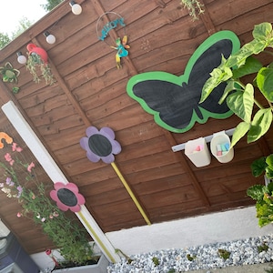 Large Flower Chalkboard for Garden Toys Blackboard Daisy - Etsy UK