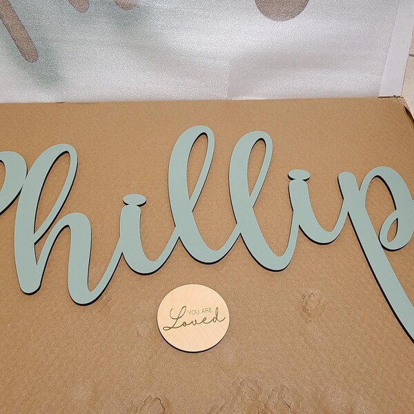 Baby Name Cutout Nursery Name Sign Nursery Decor Large Custom Name ...