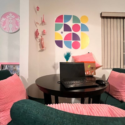 Abstract Shapes Wall Decal Pattern - Etsy