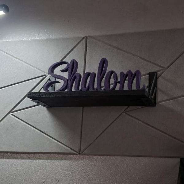 Shalom Peace Freestanding Sign Decor | Shalom 3D Name Sign Decor ...