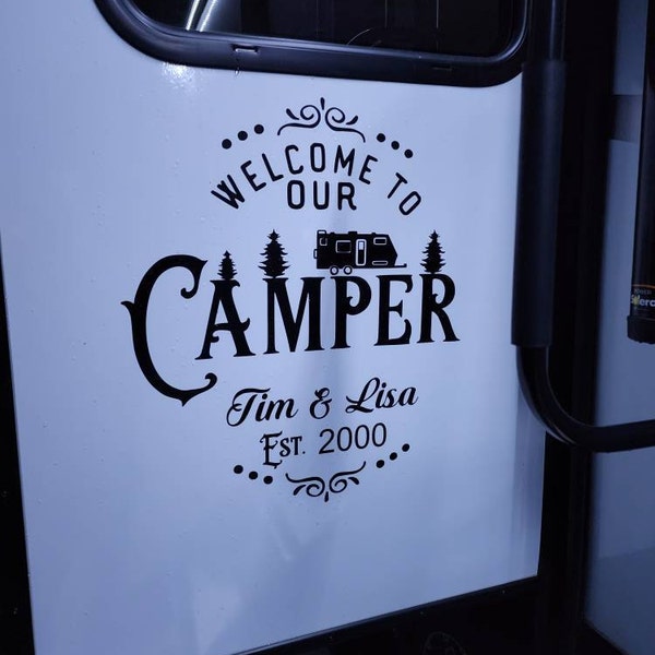 Camper Decal Outdoor Decals Vinyl Decals Pop up Camper Decal Camping ...