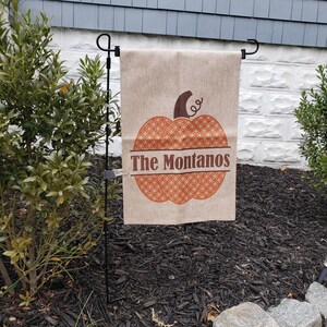 Fall Garden Flag Personalized Burlap Garden Flag Yard Decor - Etsy