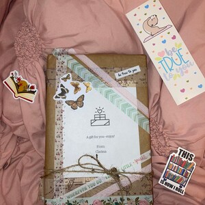 Waterproof Hand-cut Custom Book Cover Vinyl Matte Stickers for - Etsy