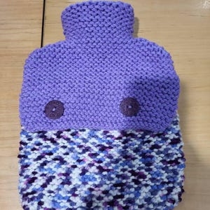 Very Easy Garter Stitch Beginner Hot Water Bottle Covers Fits Average ...