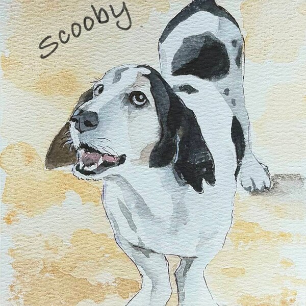 Custom Pet Portrait From Photo Custom Dog Painting From Photo Dog ...