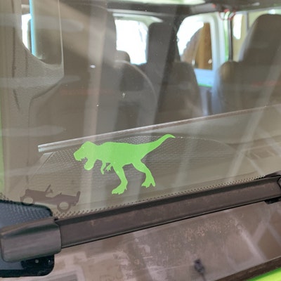 Dino Windshield Decal Trex Dinosaur Funny Custom Car SUV 4x4 Truck Auto ...