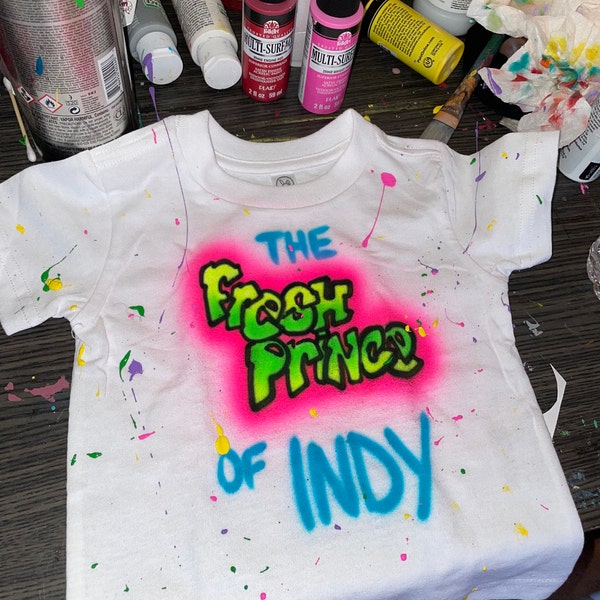 Airbrush 90's Fresh Prince Design | Free Shipping - Etsy