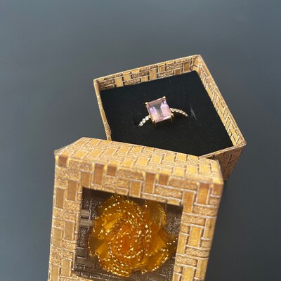 Black Onyx Ring 18k Rose Gold Fill Ring Handmade Ring Stackable Ring ...