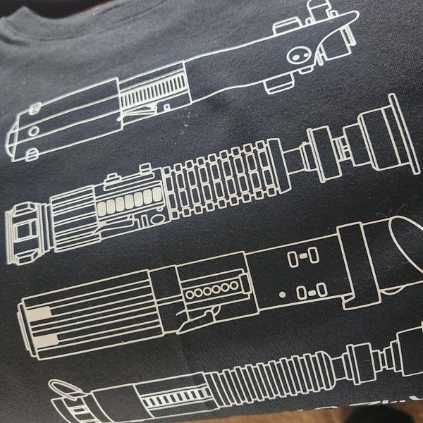 Highly Detailed Han Solo Blaster Blueprint Vector With Different ...