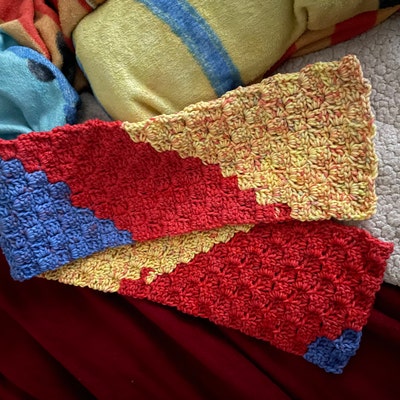 Corner to Corner Scarf C2C Crochet PATTERN PDF One Skein Project Jayda ...