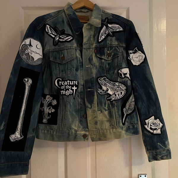 Feather Patch - Bird Patch, Angel Patch, Gothic Patch, Goth Patches for Jackets, Nature ...