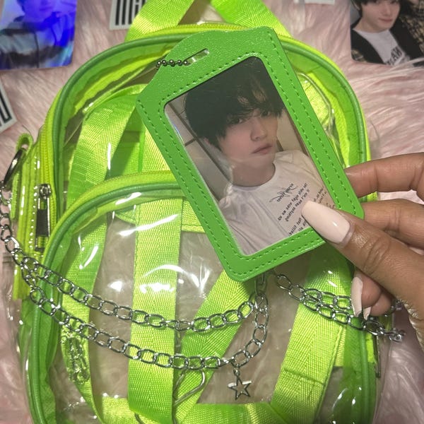 Light Green Neon Stadium Clear Bag for Concert - Etsy