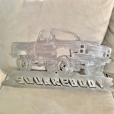 Squarebody 4x4 Classic Truck Garage 1973-1987 Metal Sign Art 24 Wide - Etsy