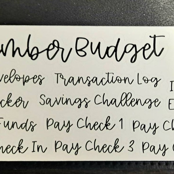 Personalized Budget Binder Bundle, Cash Envelope System, A6 Binder ...