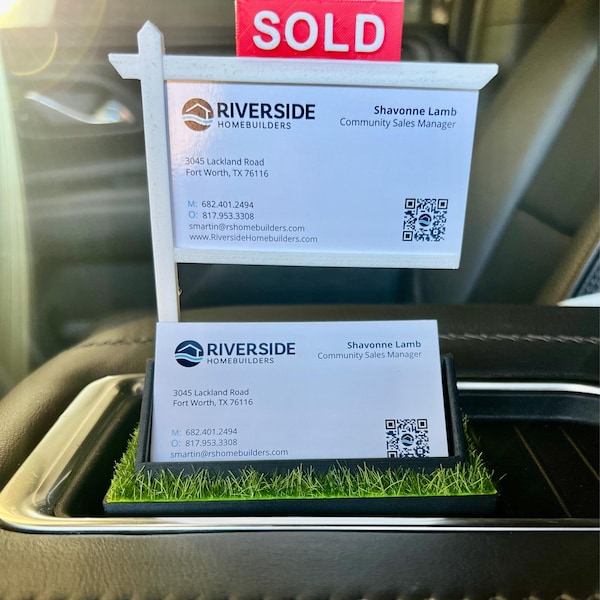 Realtor Business Card Holder | 3D Printed Open House Display - Etsy