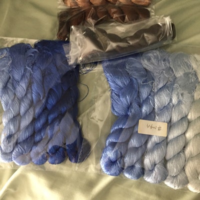 Embroidery Silk Spools Pack of 30 Spools Hand-dyed 100% - Etsy