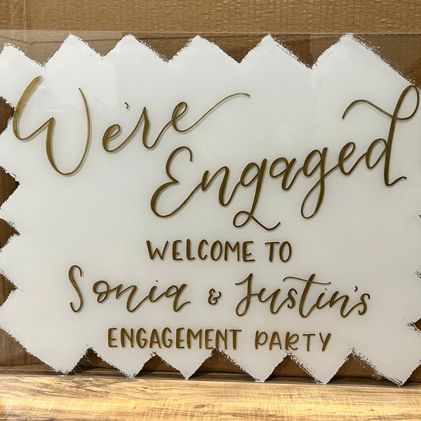 18x24in, Welcome Acrylic Sign, Shower Sign, Baby Shower, Bridal Shower ...