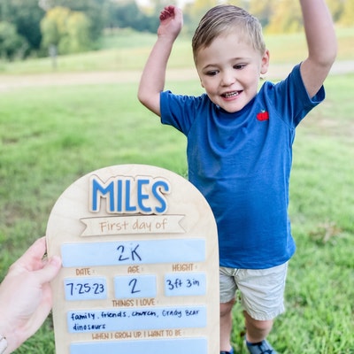 First Day of School Sign, Custom Interchangeable Board, Back to School ...