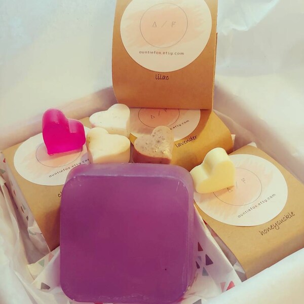 Apple Scented Round Bar Soap, Honey Glycerin Soap, Handmade Apple Soap ...