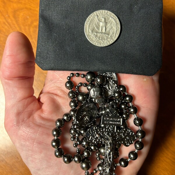 Coin Collector Penny Purse Black Waxed Canvas Coin Bag Treasure ...