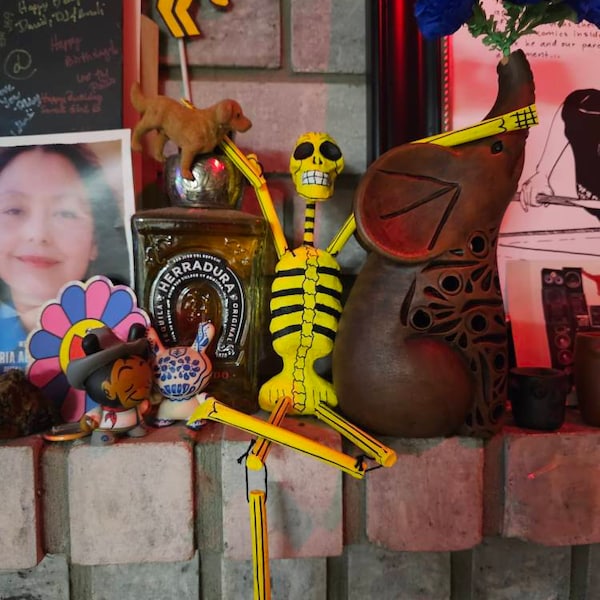 Paper Mache Skeleton Figure From Mexico - Etsy