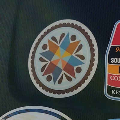 Crow Distelfink, PA Dutch Hex Sign, Waterproof Vinyl Sticker - Etsy