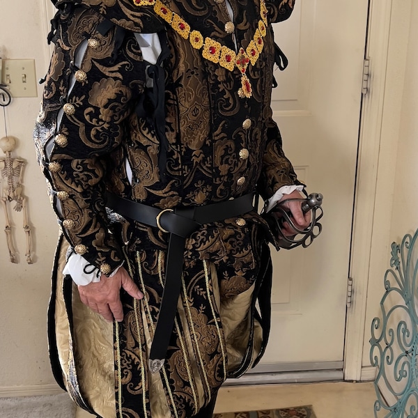 Authentic Renaissance Medieval Tudor Elizabethan King Royal Brocade ...