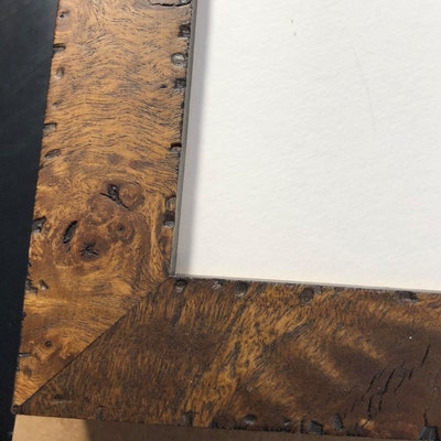 Rustic Burled Wood Picture Frame Burl Wood Custom Frames for - Etsy