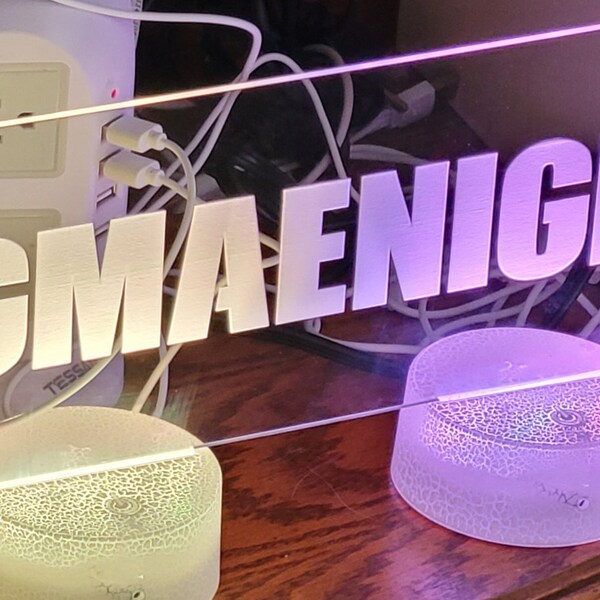 Personalized XL Gamertag Light Sign , Custom Gamer Tag Sign ...