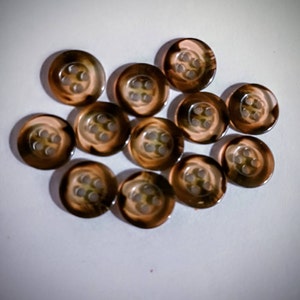 Gold Plated Ball Buttons With Wire Loop Shank 9 Mm Diameter approx 3/8 ...