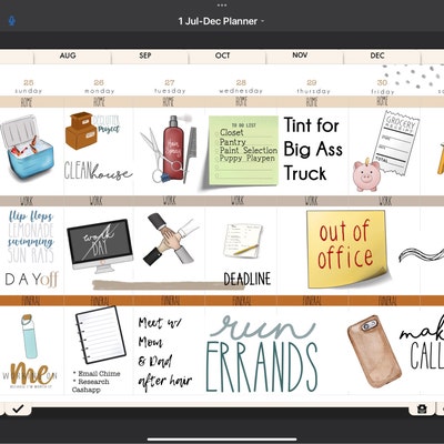 Bill Reminders Digital Planner Stickers, Goodnotes Stickers, Pre ...