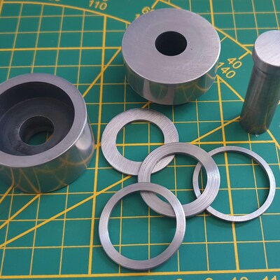 7/16 Coin Ring Tools for Quarter Dollar CENTER PUNCH Hole in Coin Tool ...