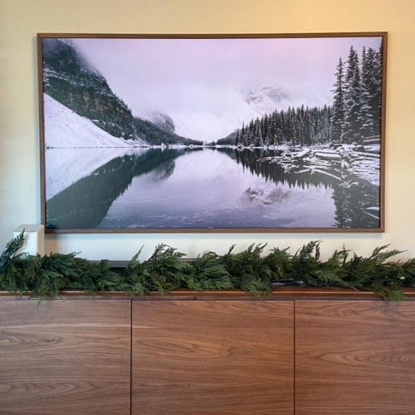 Samsung Frame TV Handmade Real Wood Bezel - 32'' Model - Etsy