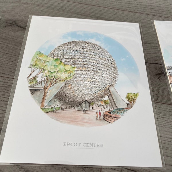 EPCOT Center Spaceship Earth | ART Prints Available From My Detailed ...