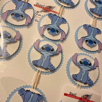 Stitch Cupcake Topper, Stitch Topper, Party Decor Stitch, Stitch Themed ...